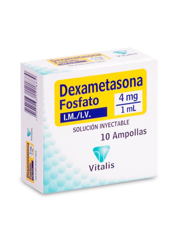 DEXAMETASONA 4 MG/1 ML 10 AMPOLLAS VT.