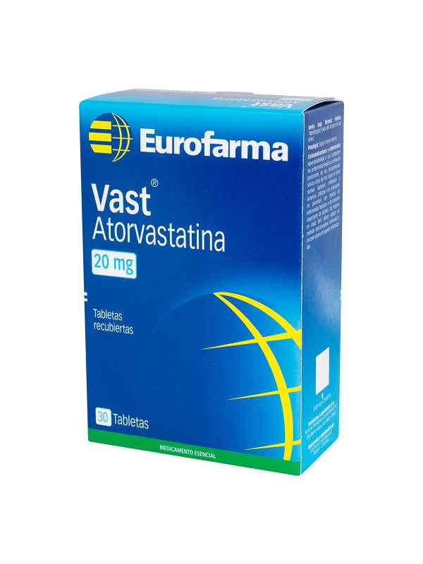 VAST 20 MG 30 TABLETAS
